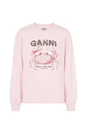 GANNI Graphic Sweatshirt - Multicolor
