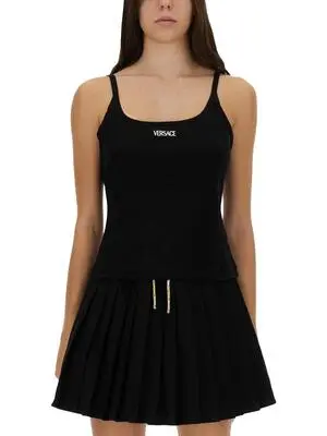 Versace VERSACE Logo Tank Top Black