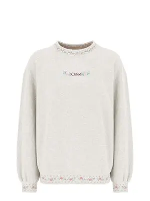 Chloé Embroidered Crewneck Sweatshirt - Multicolor