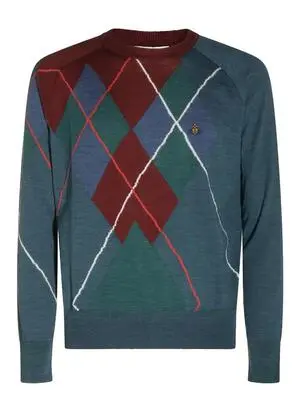VIVIENNE WESTWOOD Argyle Pattern Jumper - Blue
