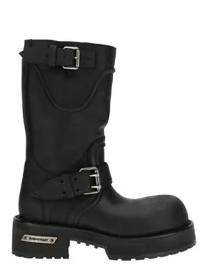 Balenciaga Venom Leather Boots - Black