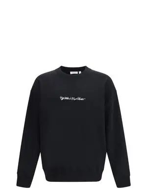 Off-White Script Arrow Crewneck Sweatshirt - Black