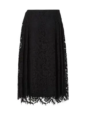 Fendi Macramé Lace Midi Skirt - Multicolor