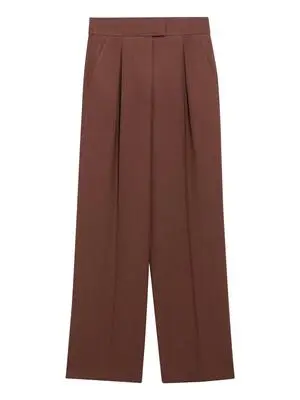 Valentino Garavani Light Wool Trousers - Brown
