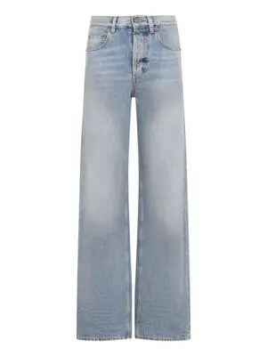 Saint Laurent Baggy Denim Jeans - Multicolor