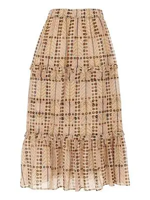 Isabel Marant Étoile ISABEL MARANT ÉTOILE Diya Long Skirt Cream