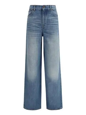 Chloé CHLOE High-Rise Wide-Leg Jeans Blue