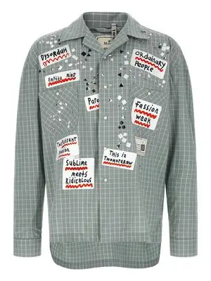 Mihara Yasuhiro Shirt Adhesive Decorations - Blue