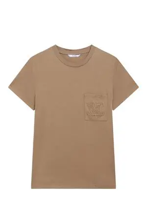 Max Mara MAX MARA Cotton Jersey T-Shirt Brown