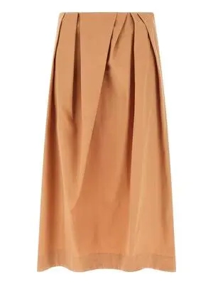 Dries Van Noten Sonista Cotton Midi Skirt - Pink