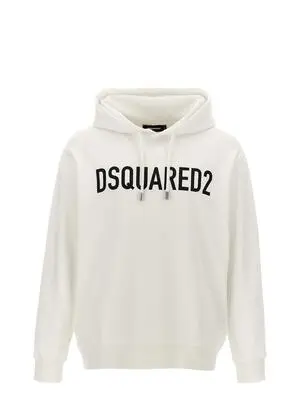 Dsquared2 Logo Print Cotton Hoodie - Multicolor