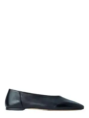TOTEME Leather Ballerinas - Black