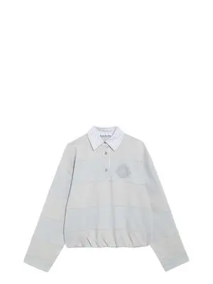 Acne Studios Acne Studios Striped Polo Sweatshirt Blue