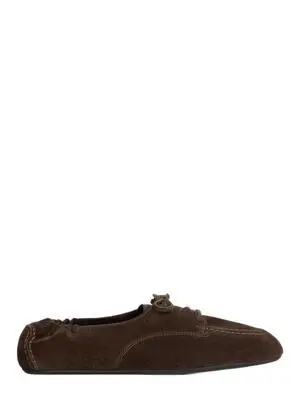 Celine CELINE Suede Leather Lace-Up Shoes Multicolor