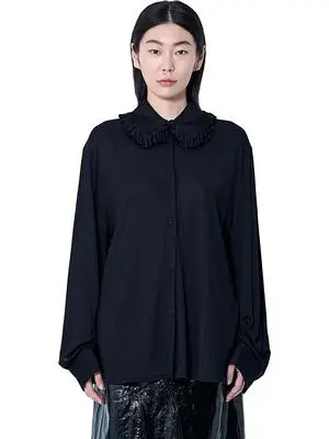 JIL SANDER Viscose Shirt - Black