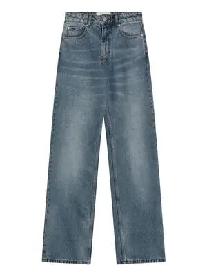 AMI Paris AMI Wide-Leg Denim Jeans Blue