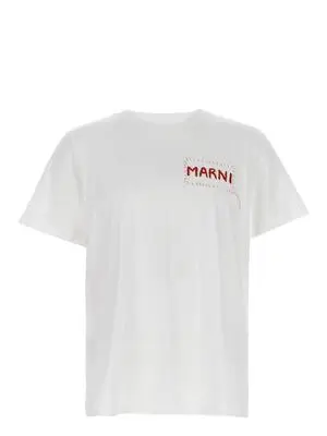 Marni Logo Patch T-shirt - White
