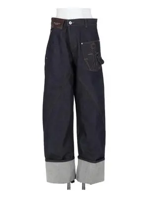 JW Anderson Dark Wash Denim Jeans - Multicolor