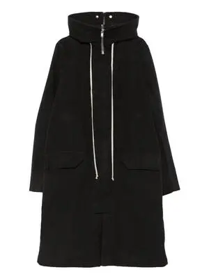 Rick Owens Cotton Coat - Black