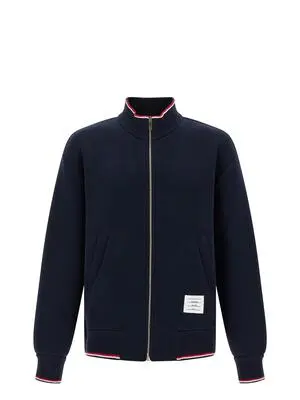 Thom Browne Rwb Piping Sweatshirt - Blue