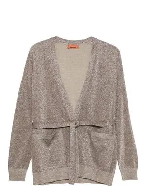 Missoni V-neck Long Sleeve Cardigan - Cream