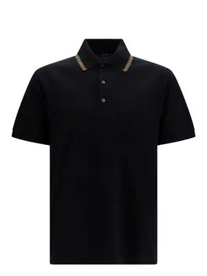 Gucci Cotton Piqué Jersey Polo Shirt - Black