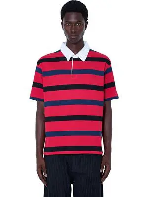 Prada Short-sleeved Cotton Polo Shirt - Red