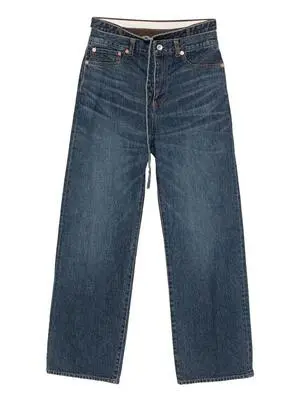 Sacai SACAI Straight Trousers Blue