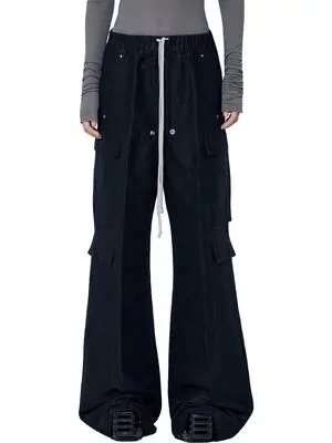 Rick Owens Wide-leg Cargobelas Trousers - Black