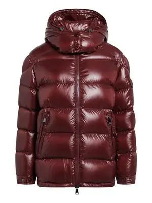 Moncler Dark Maire Down Jacket In Nylon Laque - Red