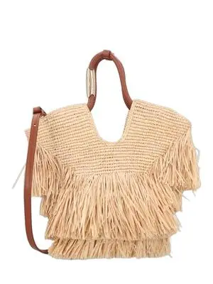 Zimmermann Borsa Tote Goldentime Small Con Frange - Cream