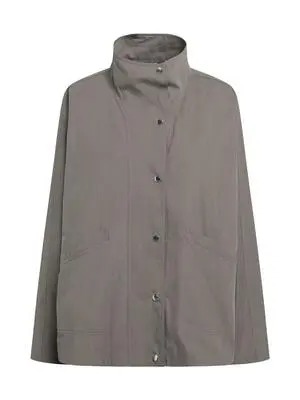 TOTEME Windbreaker In Clove Grey Cotton Blend - Gray