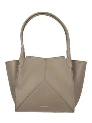 Victoria Beckham VICTORIA BECKHAM Calf Leather Tote Bag Cream