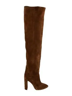 SAINT LAURENT Saint Laurent Suede Studded Boots