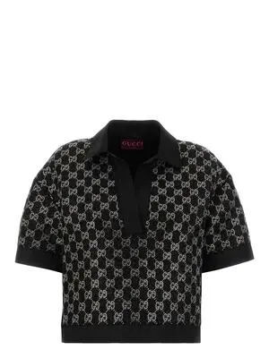 Gucci Boucle Polo Shirt - Black
