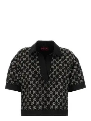 Gucci Boucle Polo Shirt - Black