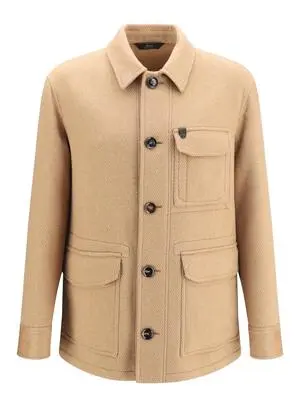 Brioni BRIONI Workwear Cashmere Jacket Cream