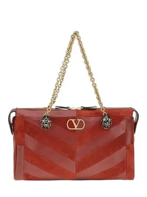 Valentino Garavani Panthea Shoulder Bag - Red