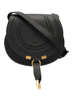 Chloé Small Marcie Leather Crossbody Bag For - Black
