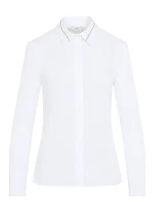 Peserico Bimaterial Shirt - White