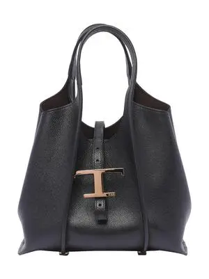 TOD'S T-timeless Shopping Bag - Black