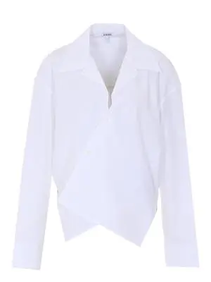 Loewe Anagram Logo Asymmetric Shirt - White