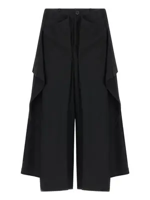 Issey Miyake Wool Uni-form Trousers - Black