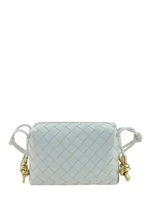 Bottega Veneta Loop Leather Shoulder Bag - White