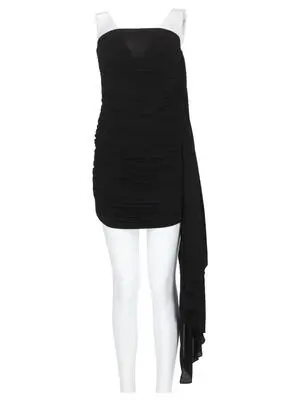 Alexander Wang Draped Mini Dress - Black
