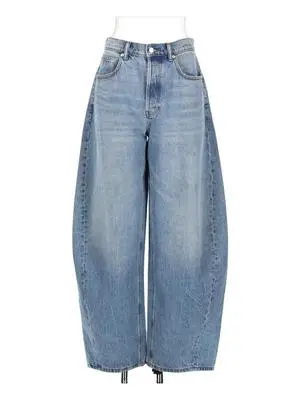 Alexander Wang Logo Embellished Denim Jeans - Blue