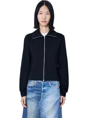 Our Legacy Slim Zip Longsleeve Top - Black