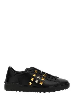 Valentino Garavani VALENTINO GARAVANI Rockstud Untitled Sneakers Black