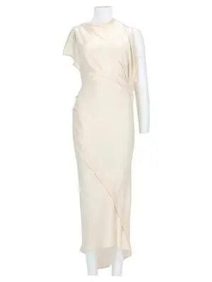 Victoria Beckham Kyra Midi Dress - Cream