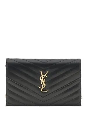 Saint Laurent Cassandre Mini Shoulder Bag - Black